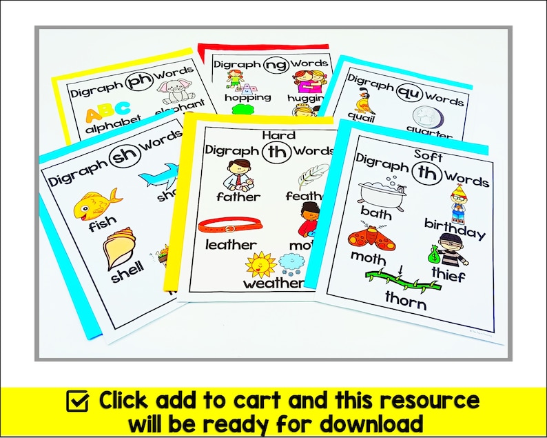 Digraph Posters - Etsy