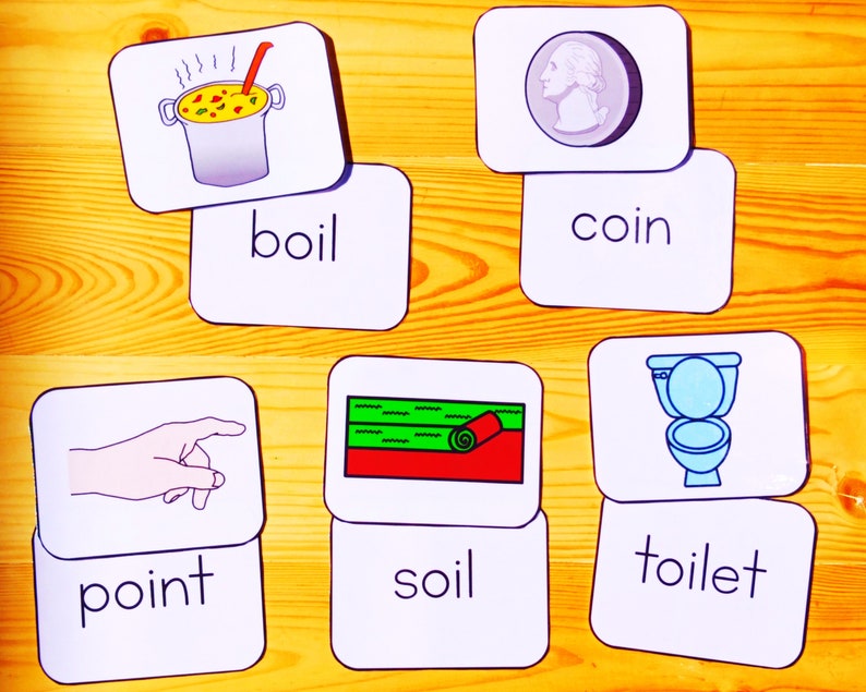 Diphthong Flashcards - Etsy