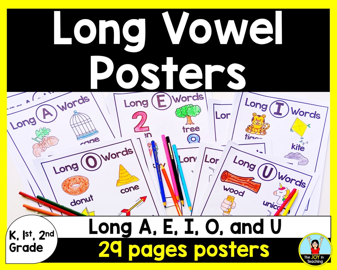 Long Vowel Posters - Etsy