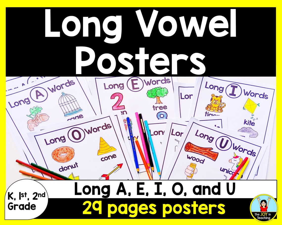 Long Vowel Posters - Etsy