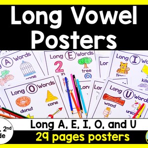 Long Vowel Posters - Etsy