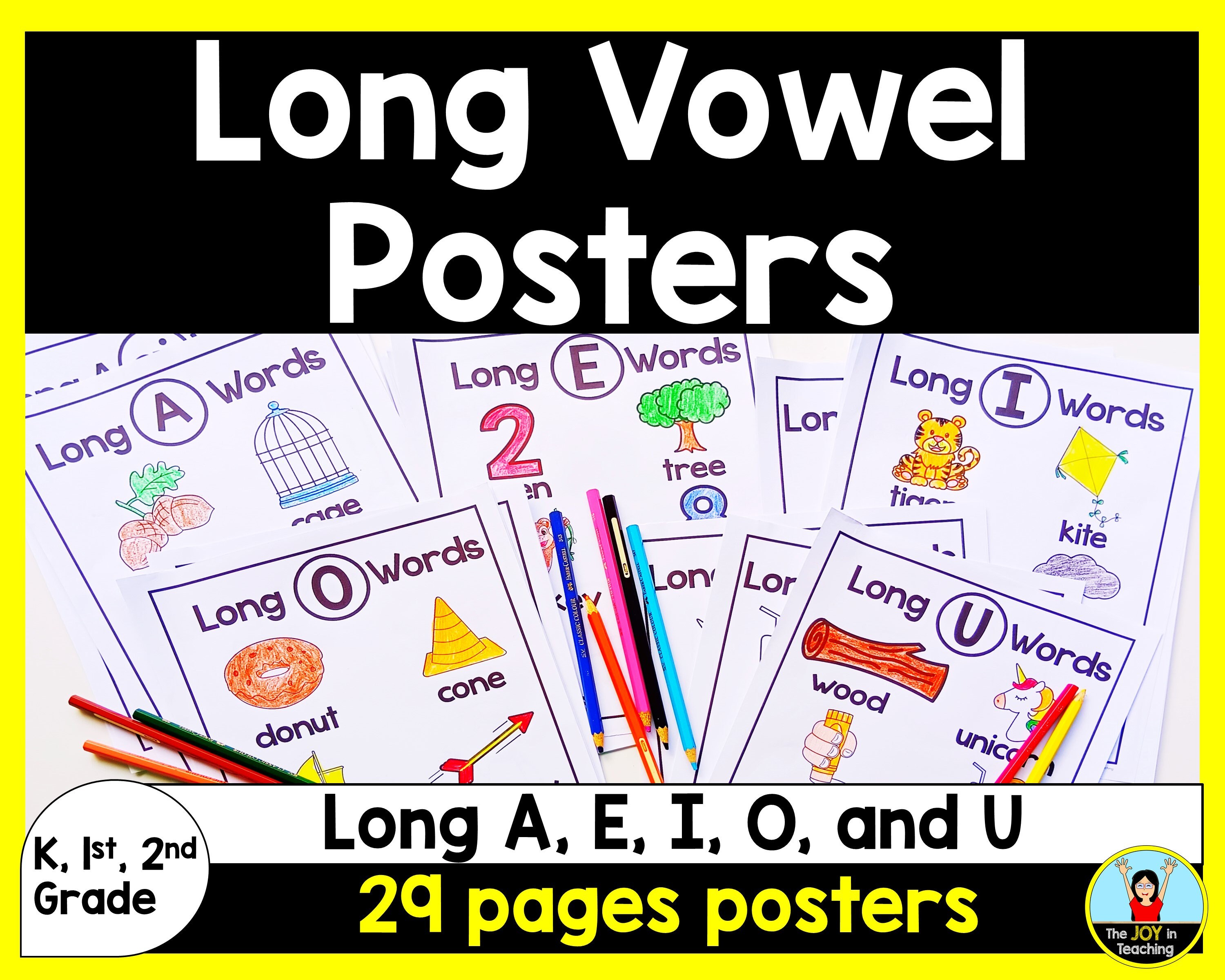 Long Vowel Posters - Etsy