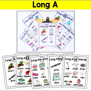 Long Vowel Posters - Etsy