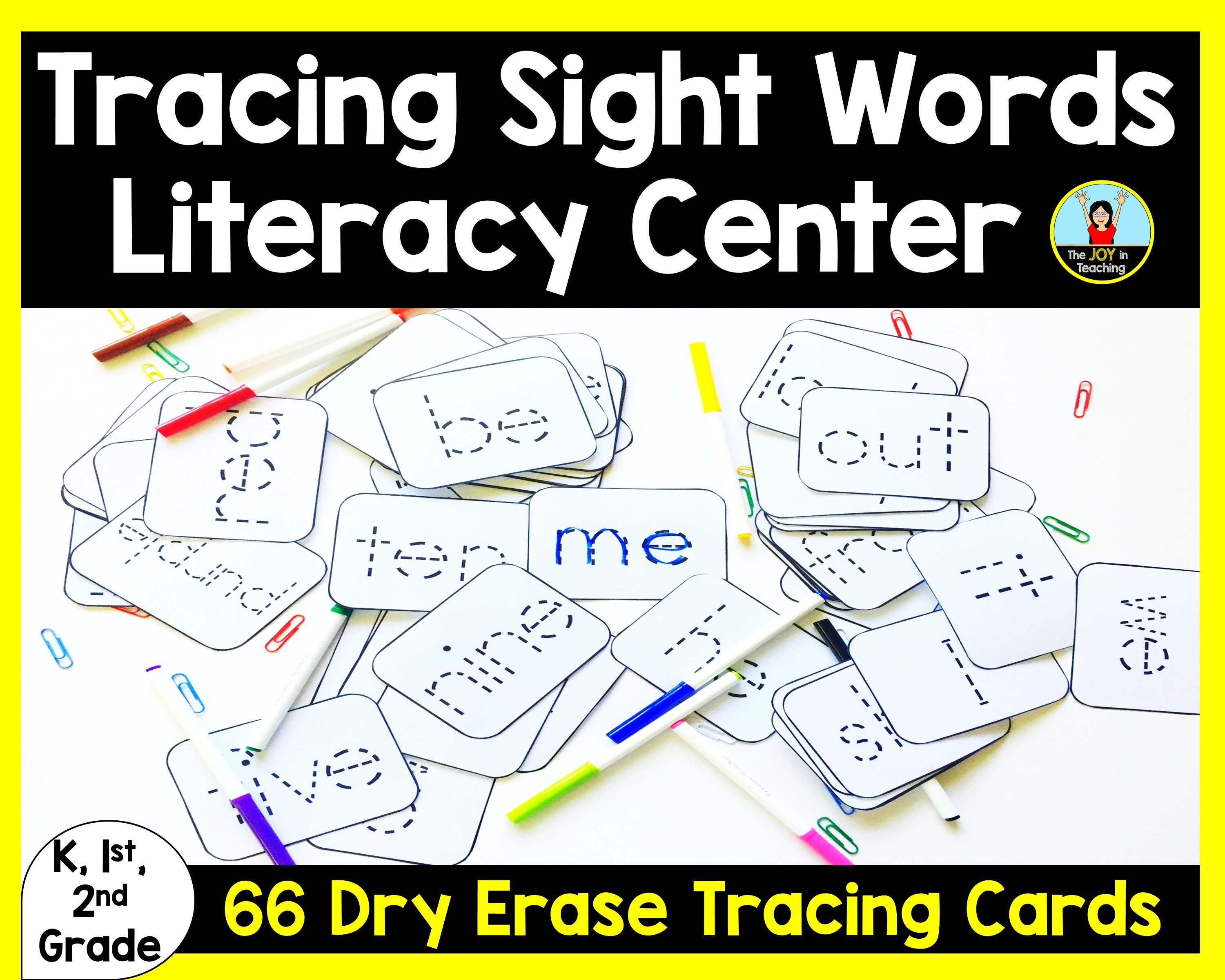 Tracing Sight Words Worksheet- Literacy Center Activity - Etsy