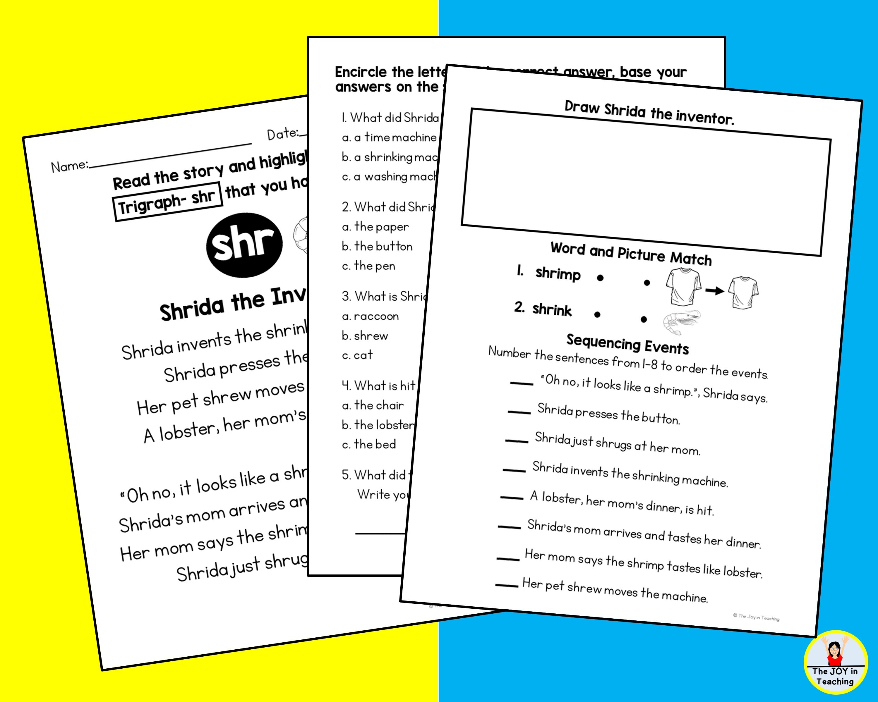 Trigraph Reading Comprehension Passage - Etsy