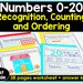 Numbers 0-20 Recognition, Counting, and Ordering Worksheet - Etsy