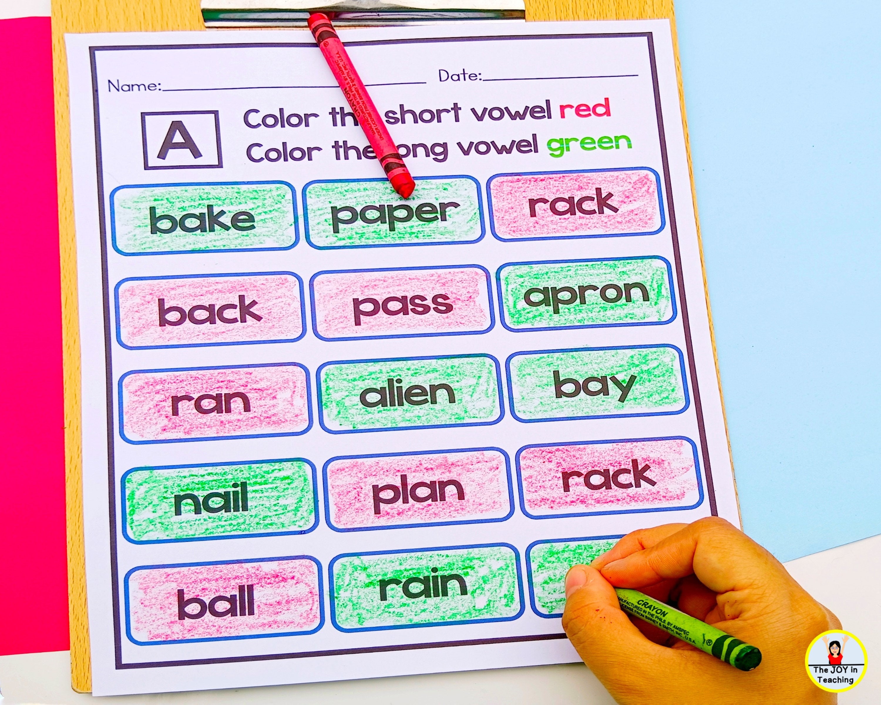 Short Vowel and Long Vowel Word Hunt - Etsy