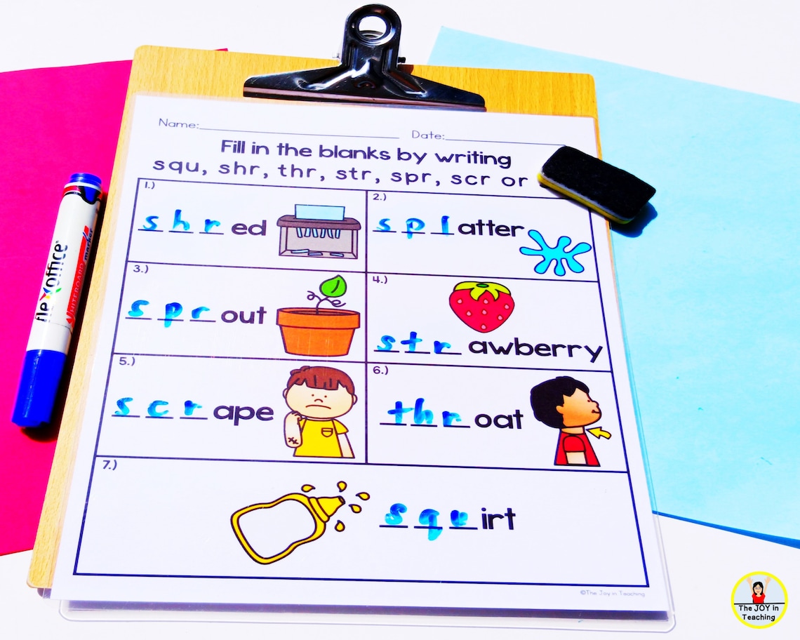 Trigraph Worksheet - Etsy