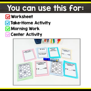 Multiplication 1-12 Task Cards - Etsy