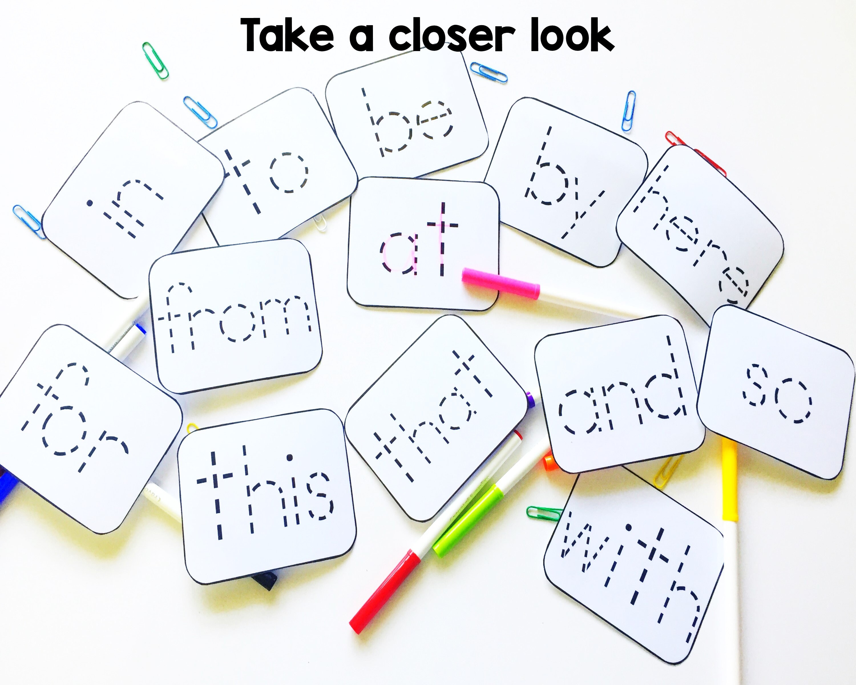 Tracing Sight Words Worksheet- Literacy Center Activity - Etsy