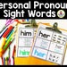 Personal Pronouns Sight Words Worksheet-sight Words Fluency - Etsy