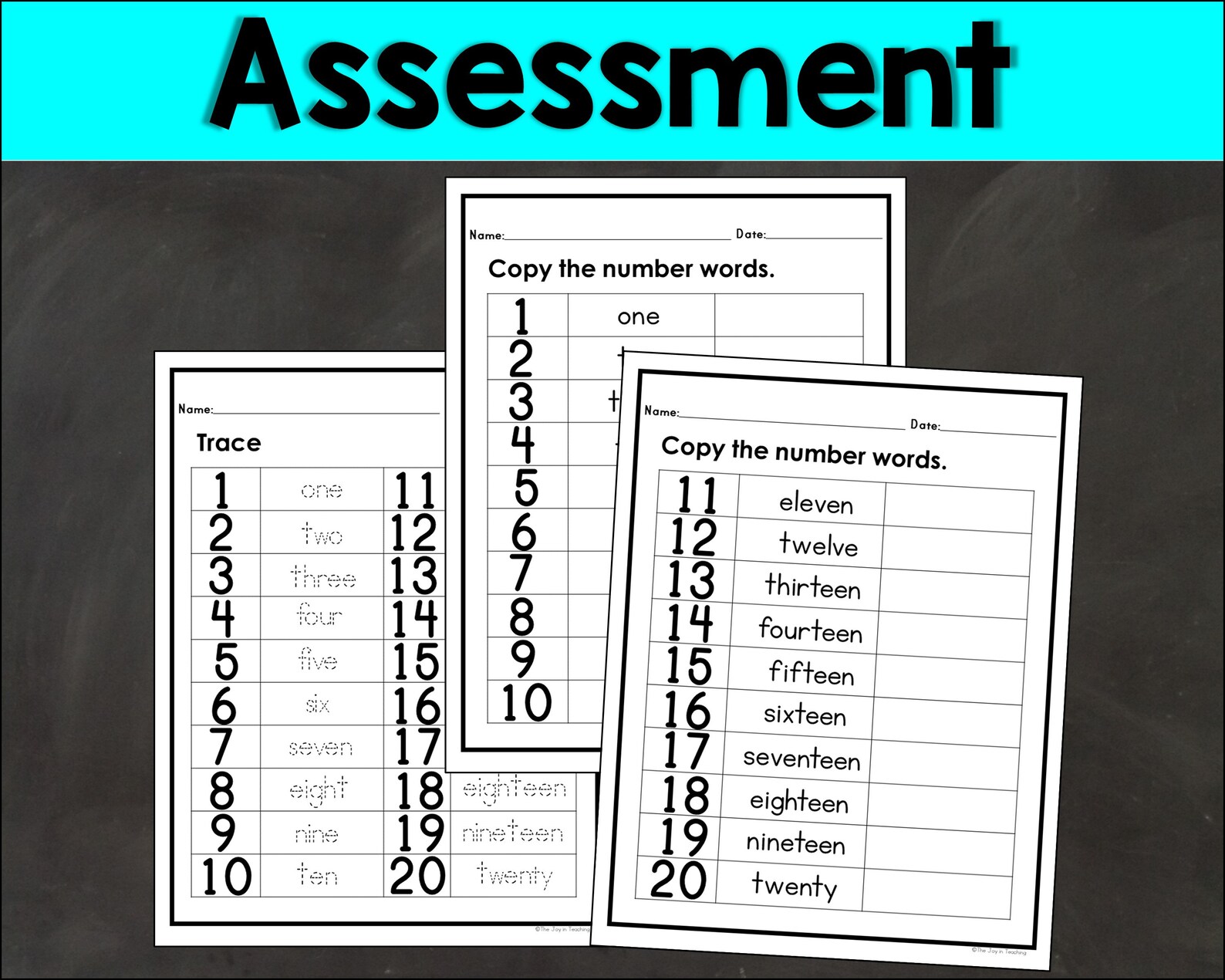 Number Words 0-20 Worksheet - Etsy