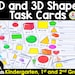 2D and 3D Shapes Task Cards (Instant Download) - Etsy
