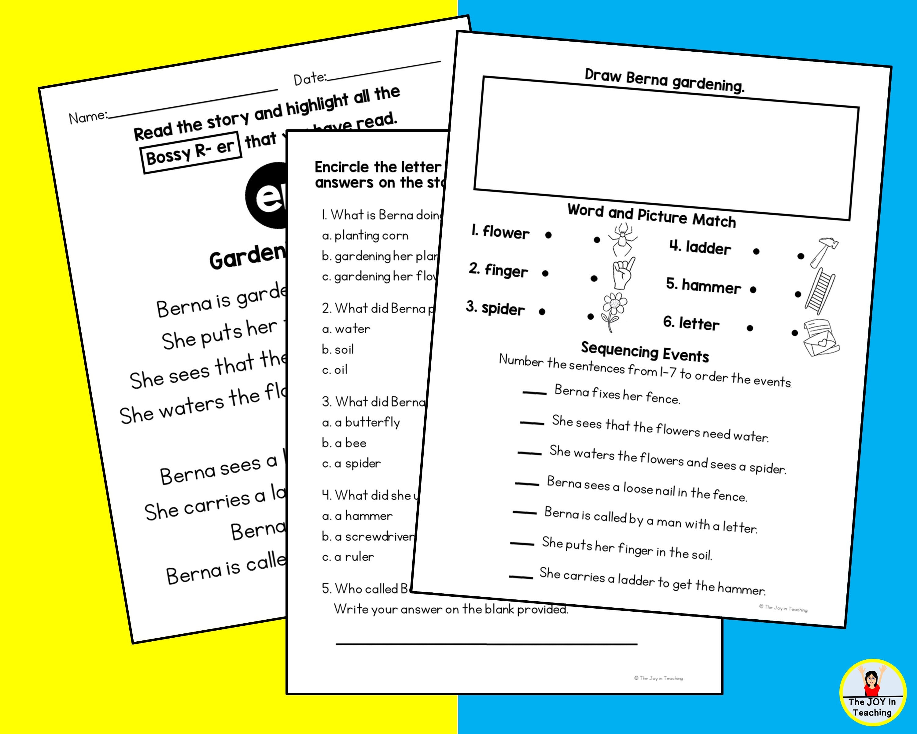 R-controlled Vowel Reading Comprehension Passage - Etsy