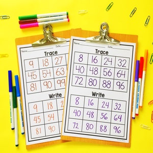 Skip Counting Tracing and Writing Worksheet (Download Now) - Etsy