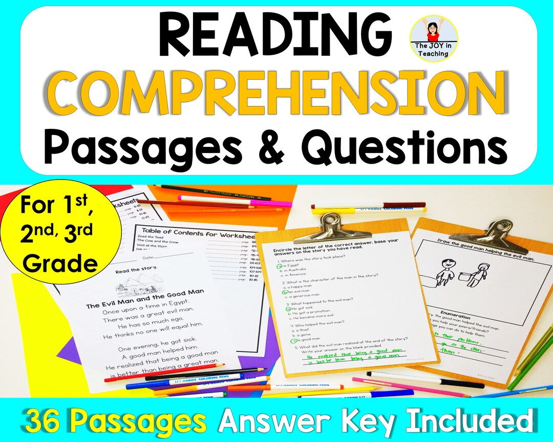 Second Grade Reading Comprehension Passages - Etsy