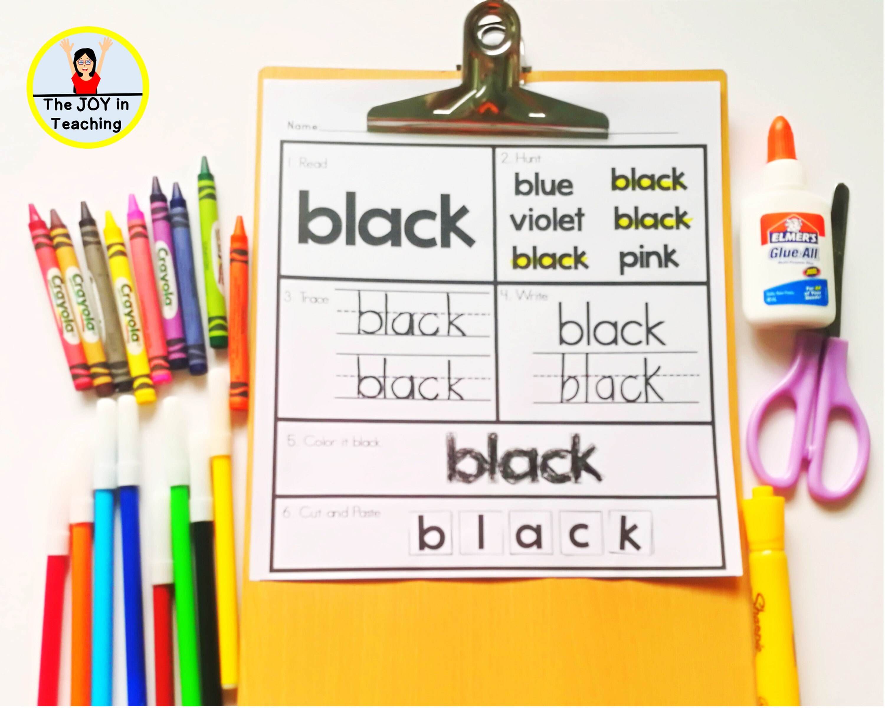 Color Sight Words Worksheet-sight Words Fluency Printable - Etsy