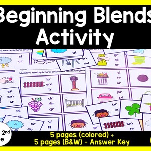 Beginning Blends Activity - Etsy