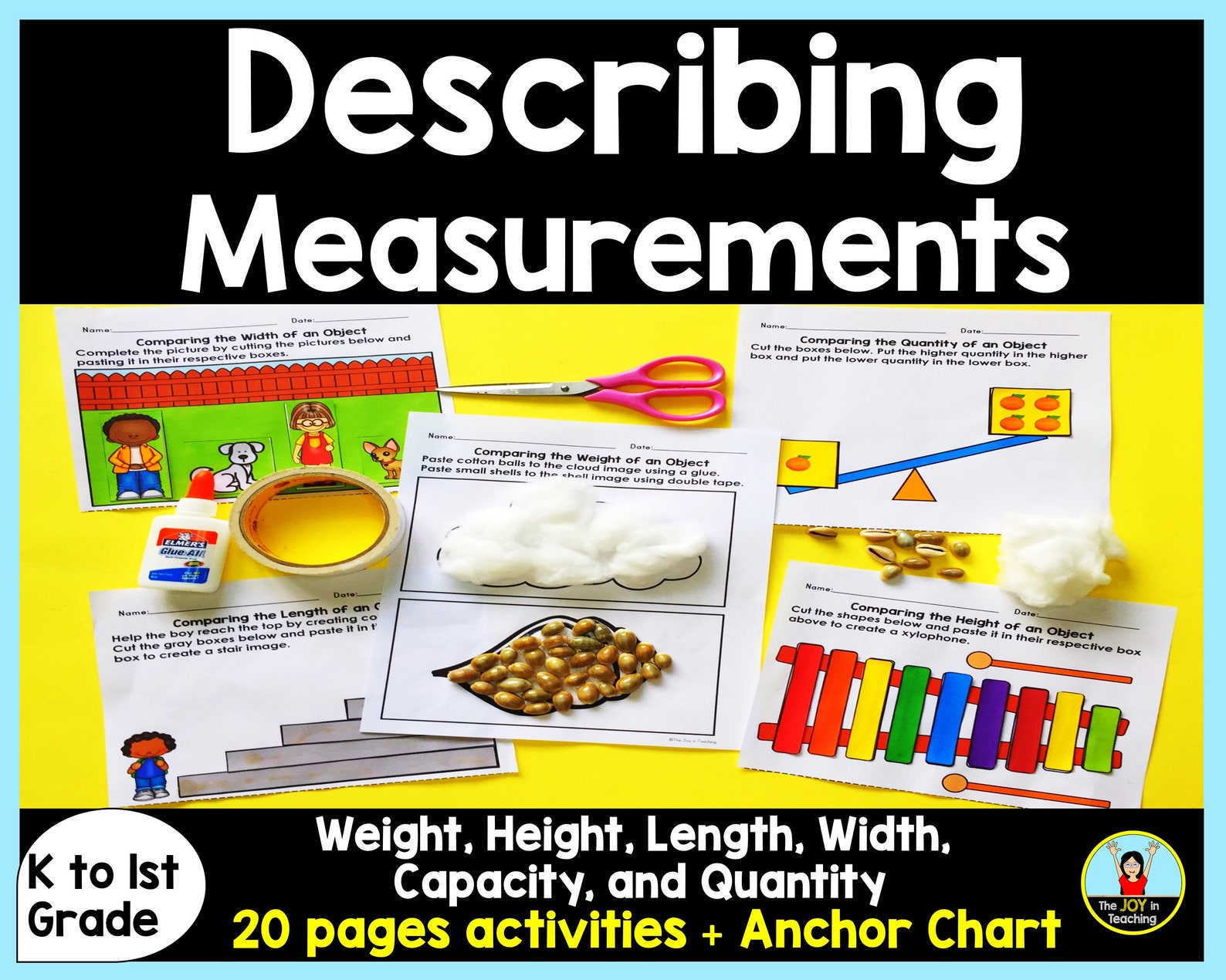 Kindergarten Describing Measurements - Etsy