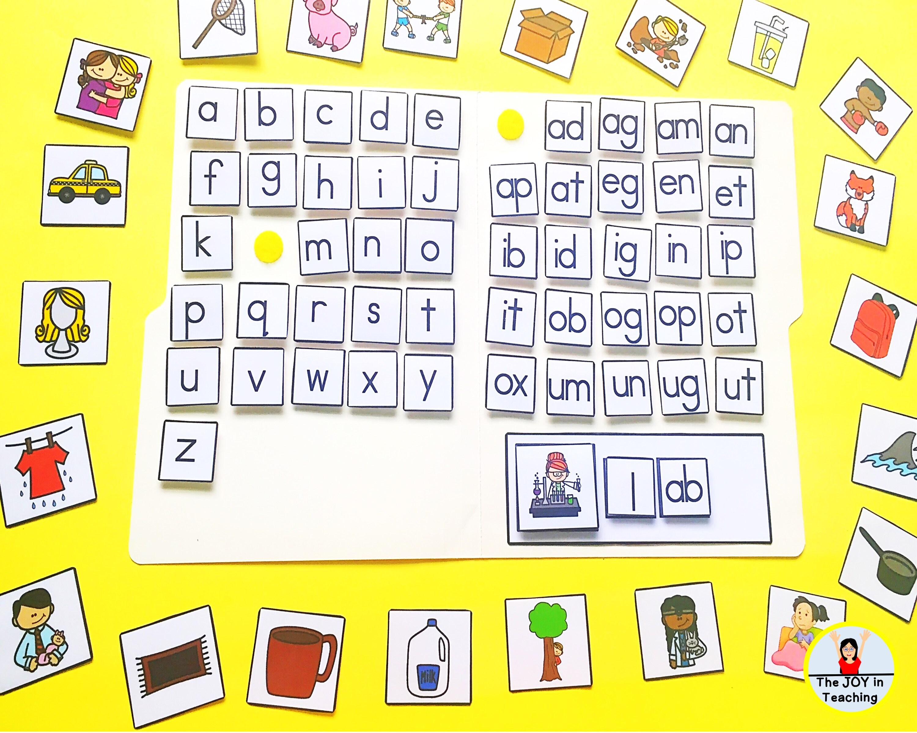 CVC Word Builder-word Families - Etsy