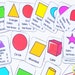 2D and 3D Shapes Flashcards - Etsy