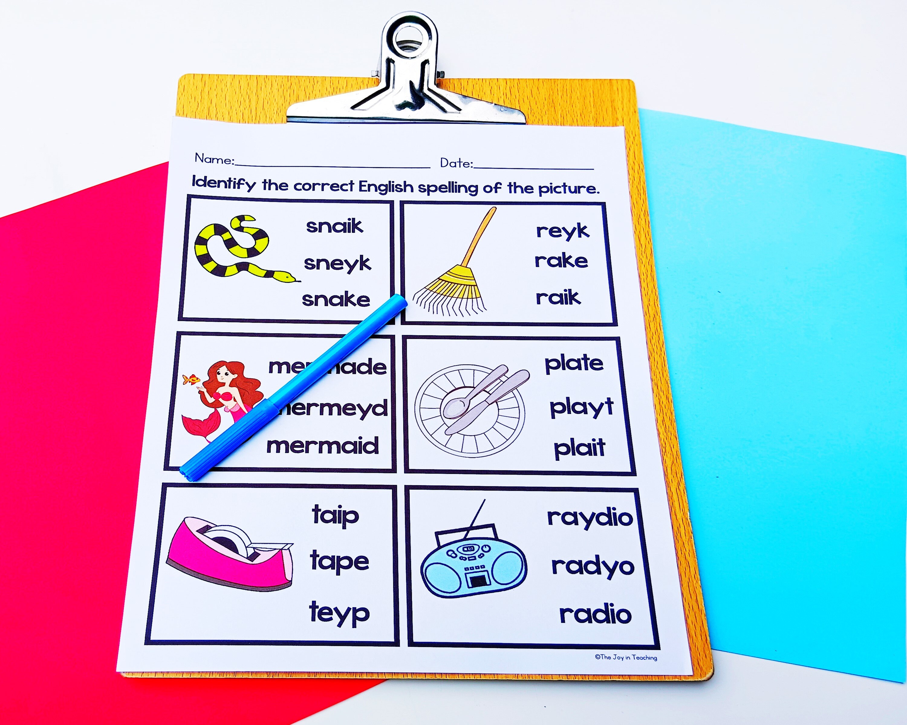 Long Vowel Spelling Worksheet - Etsy