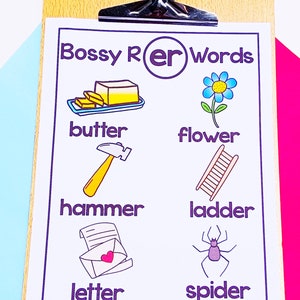 R-controlled Vowel Posters - Bossy R Posters - Etsy