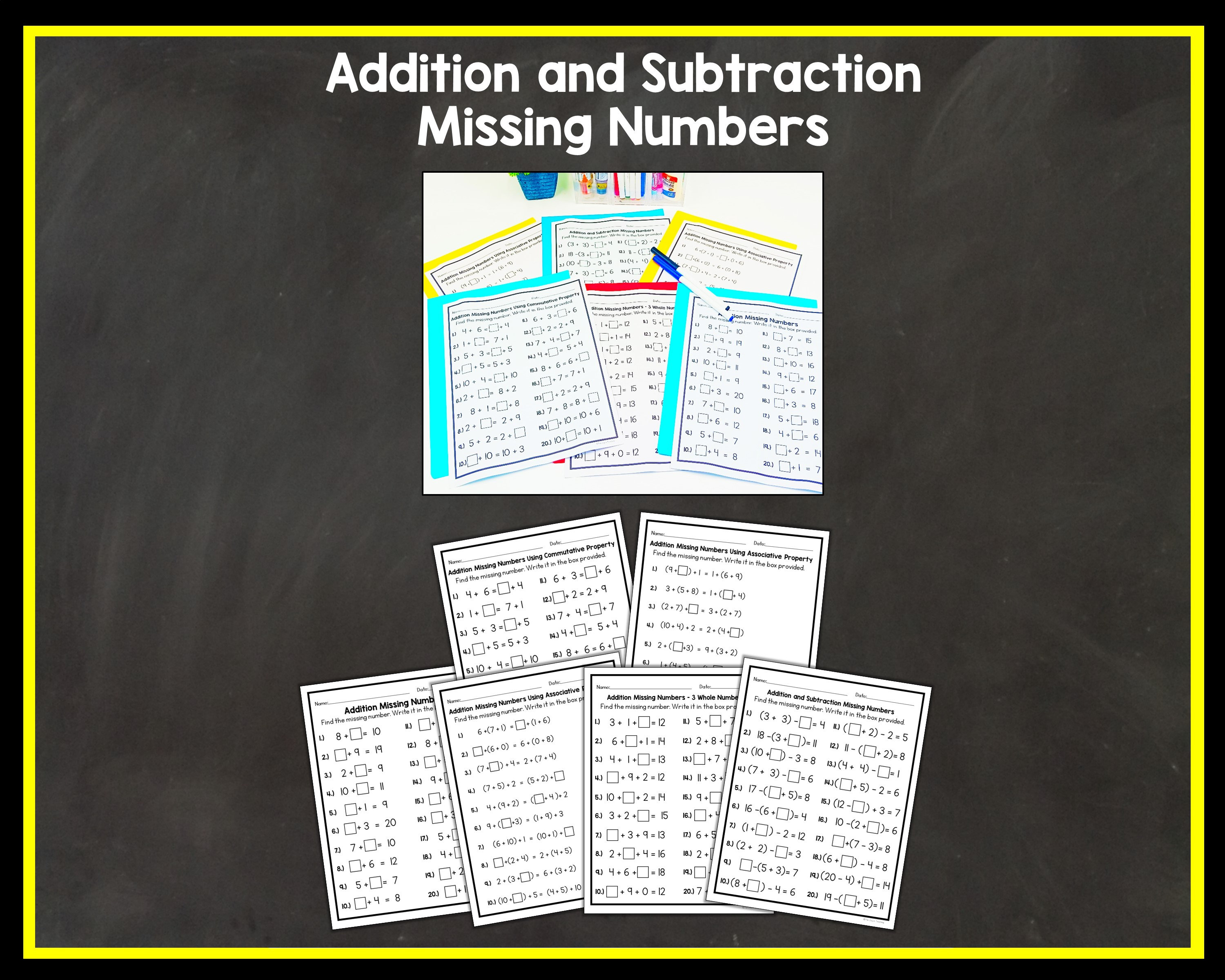 Addition Numbers 1-20 Worksheet - Etsy