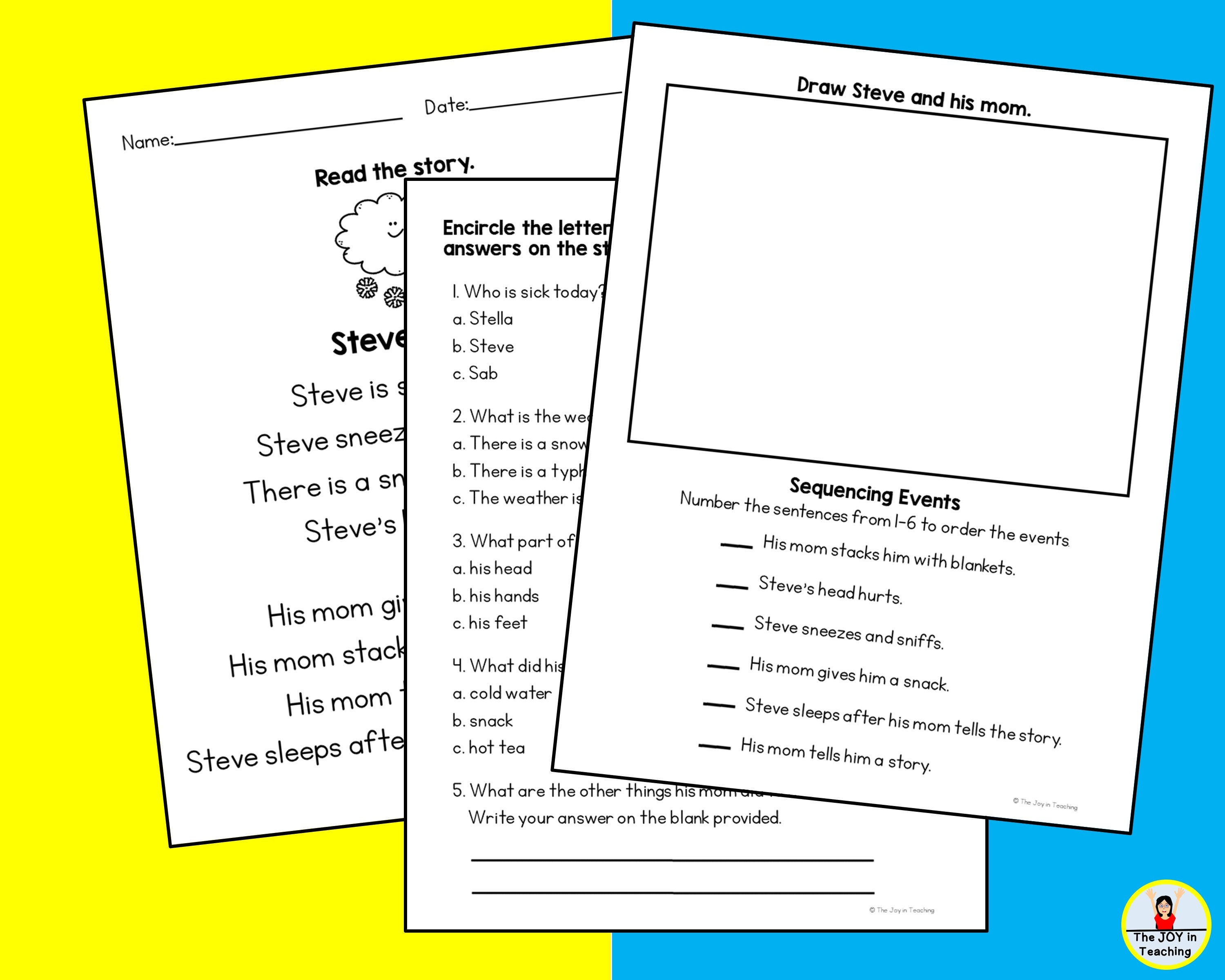 First Grade Reading Comprehension Passages - Etsy