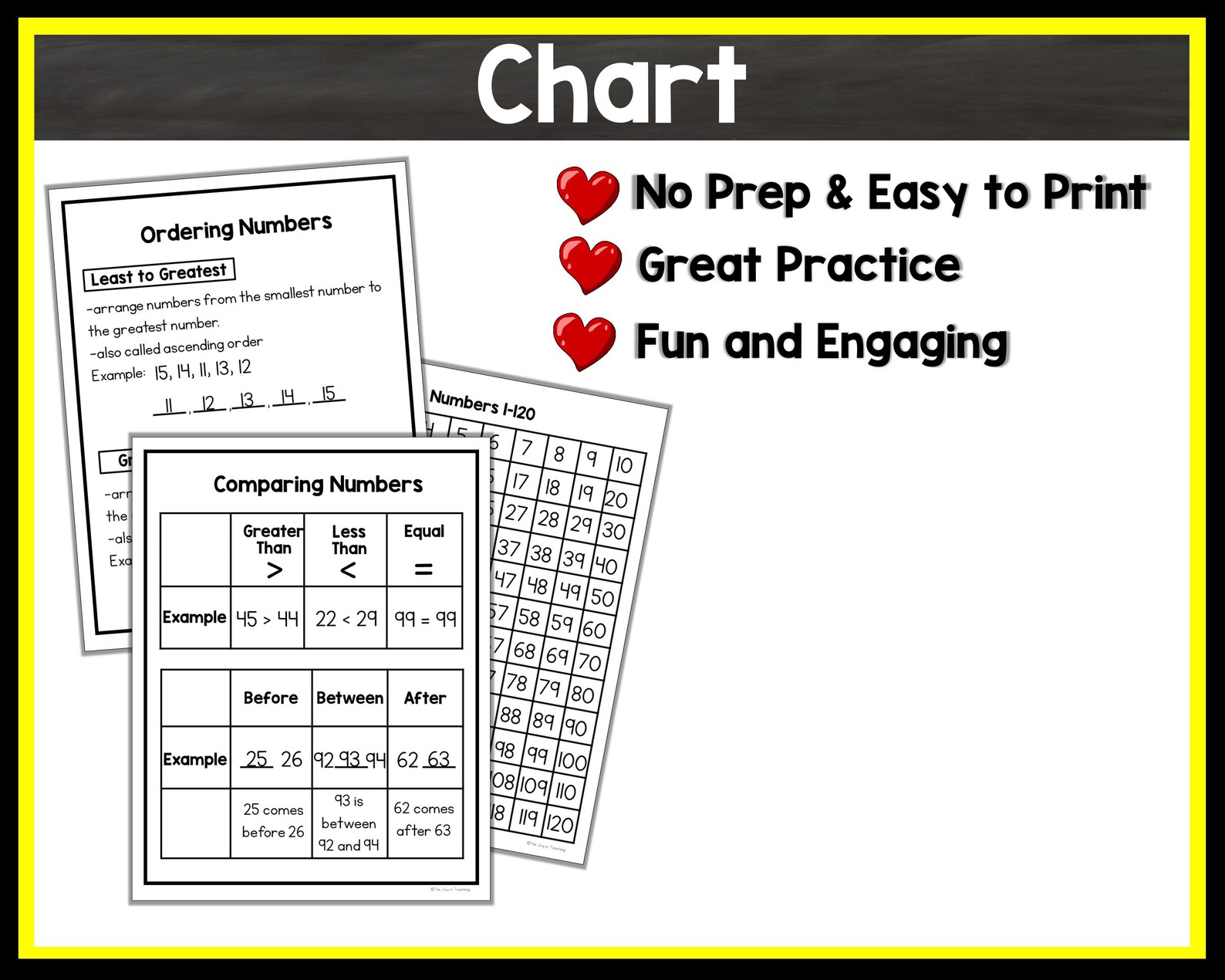 Numbers 1-120 Assessment Worksheet - Etsy