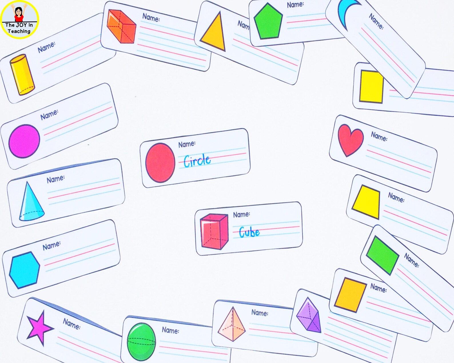 2D and 3D Shapes Task Cards - Etsy