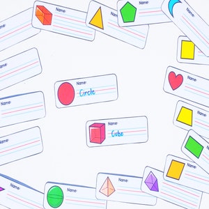 2D and 3D Shapes Task Cards - Etsy