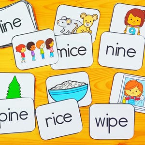CVCE Word and Picture Flashcards - Etsy