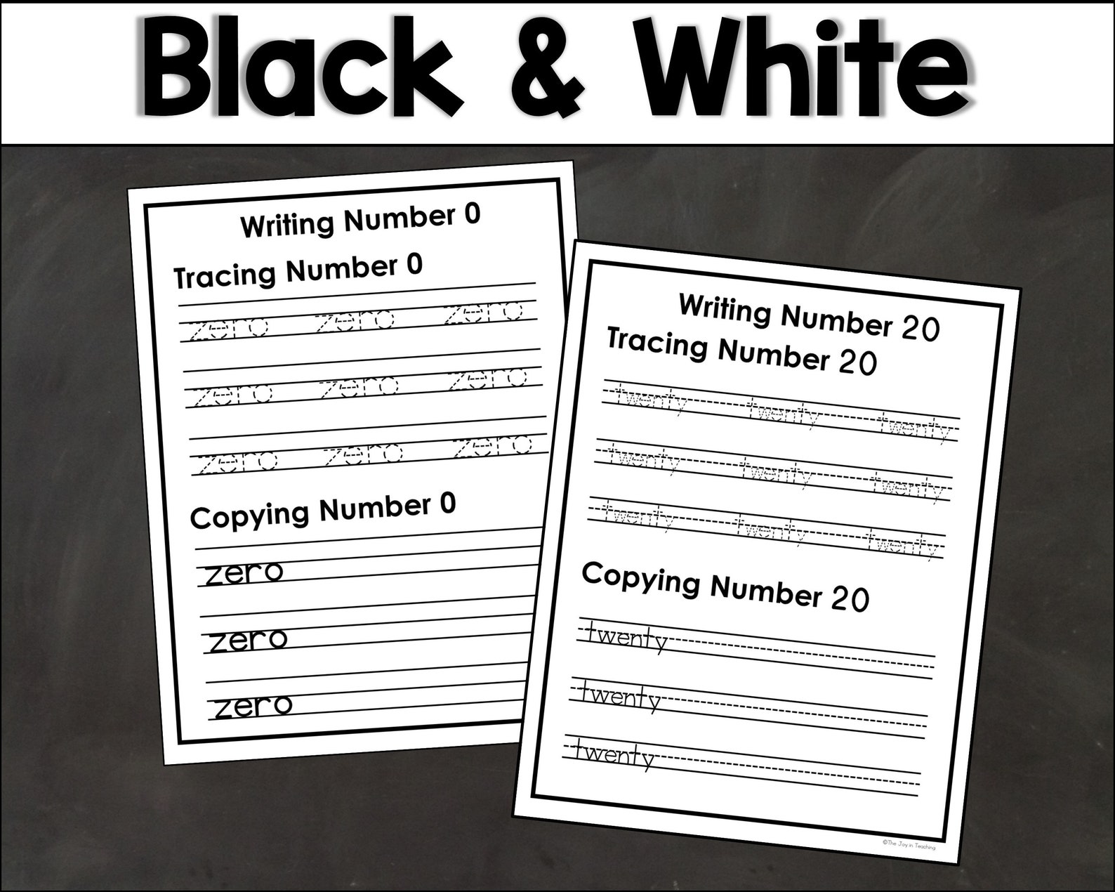 Number Words 0-20 Worksheet - Etsy