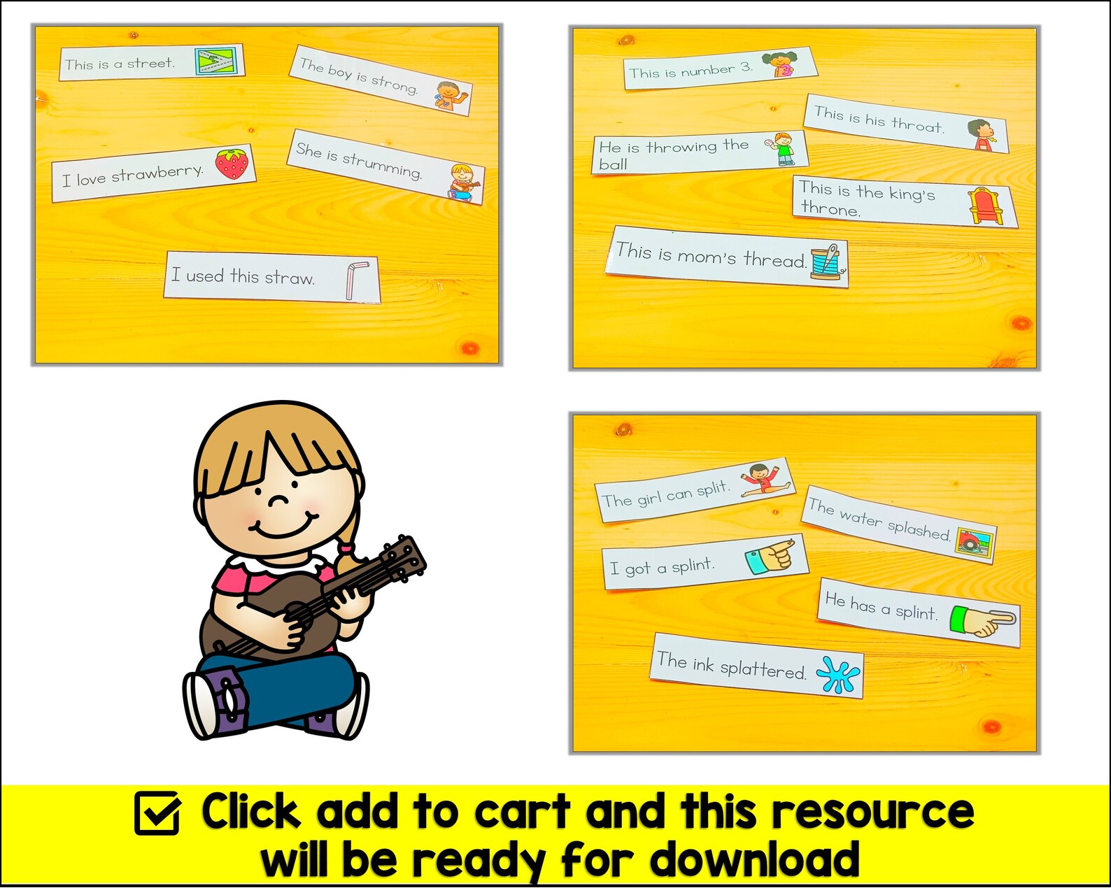 Trigraph Sentence Flashcards - Etsy