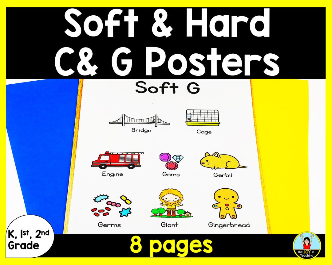 Soft and Hard C and G Posters - Etsy