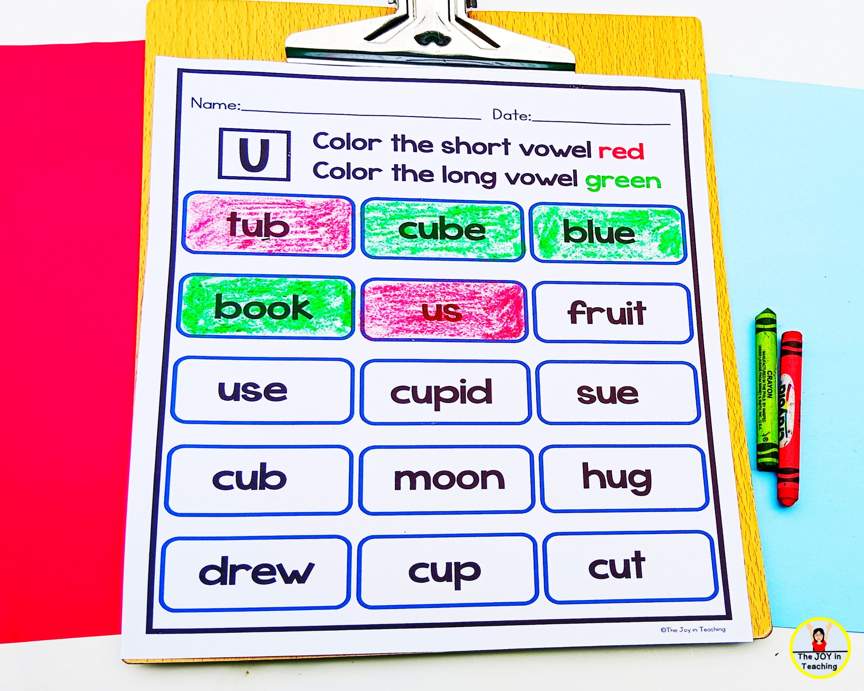 Short Vowel and Long Vowel Word Hunt - Etsy
