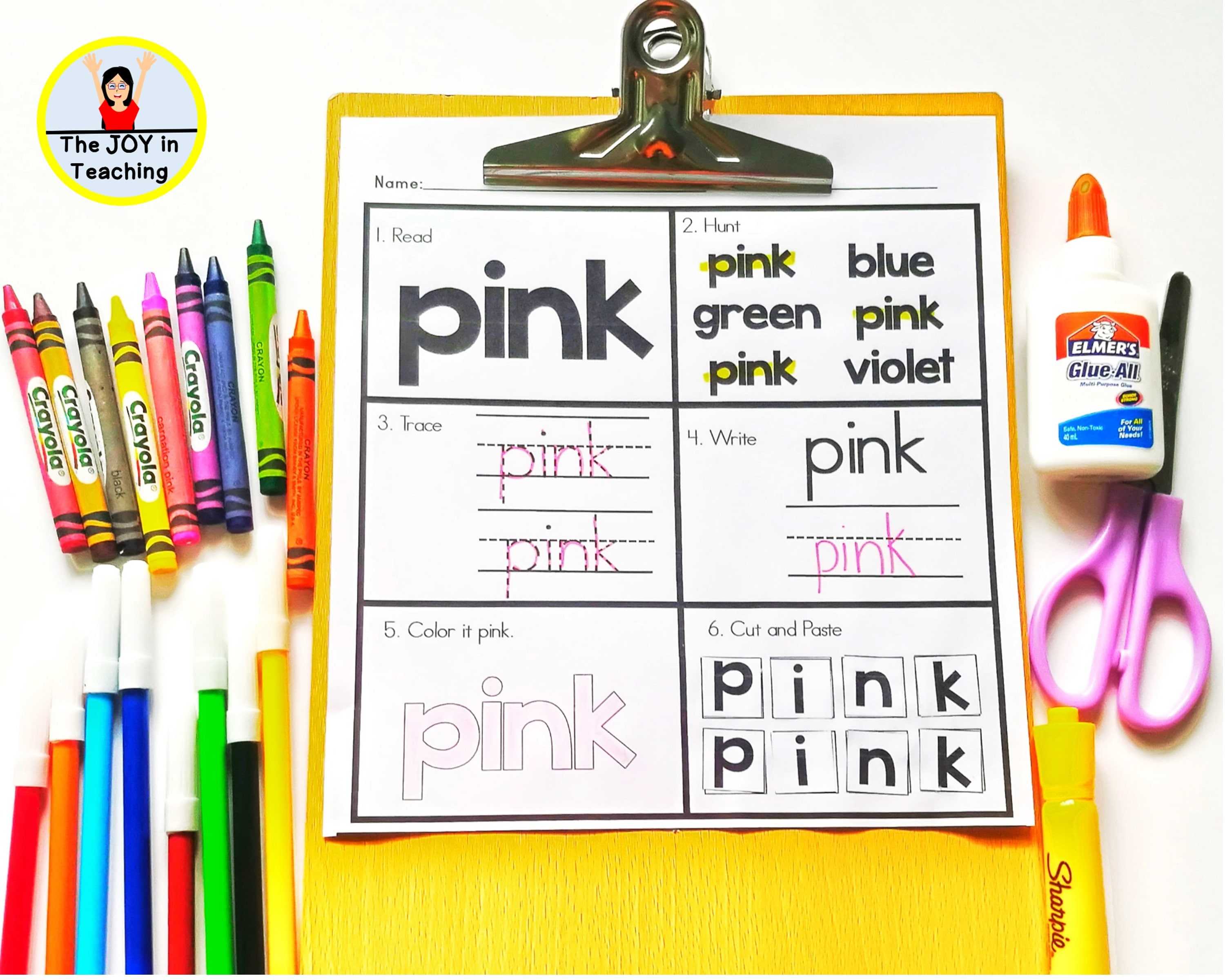 Color Sight Words Worksheet-sight Words Fluency Printable - Etsy