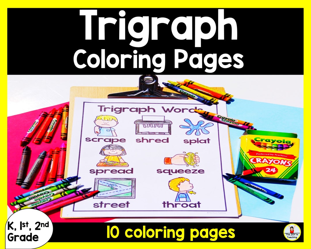 Trigraph Coloring Pages - Etsy