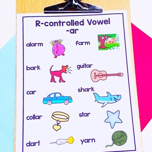R-controlled Vowel Anchor Chart - Bossy R Anchor Chart - Etsy
