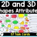 2D and 3D Shapes Flashcards - Etsy