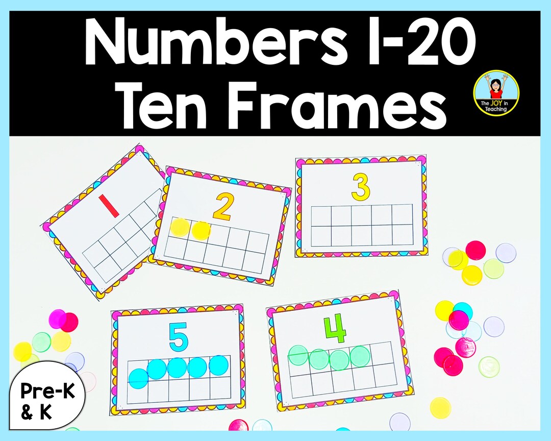 Numbers 1-20 Ten Frames Task Card - Etsy