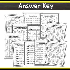 4-digit Addition Worksheet - Etsy