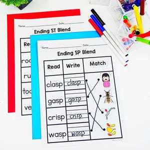 Ending Blend Read, Write and Match - Etsy