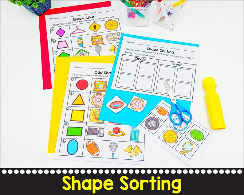 2D Shapes Real Life Objects Worksheet - Etsy Australia
