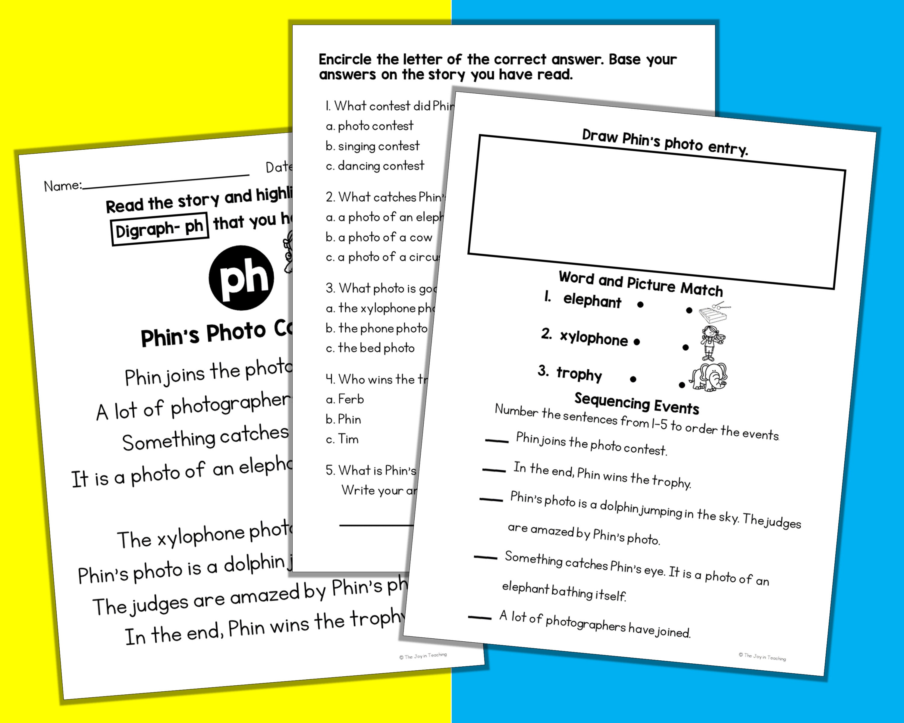 Digraph Reading Comprehension Passage - Etsy