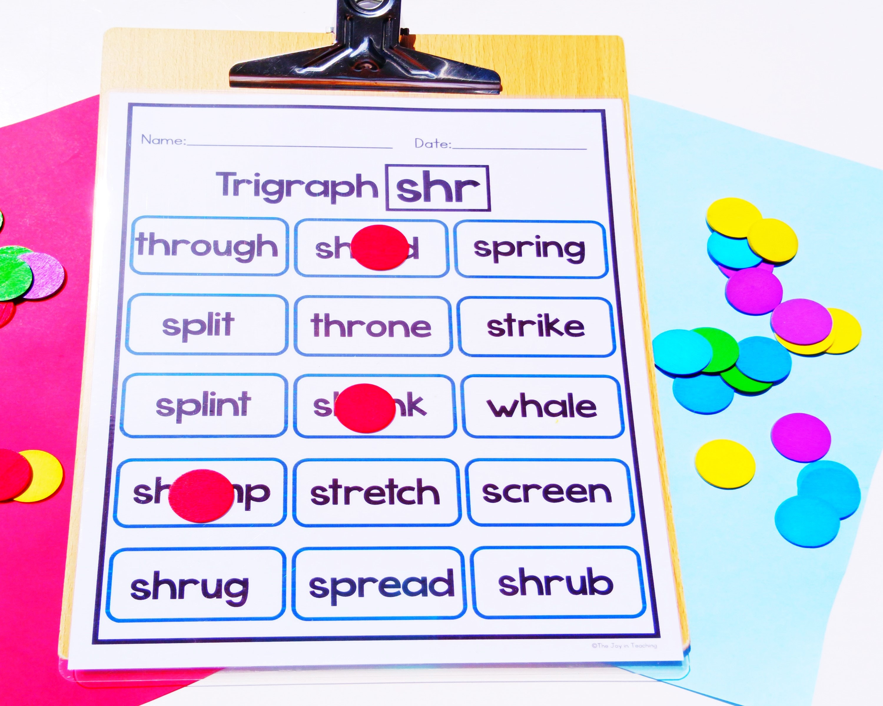 Trigraph Word Hunt Worksheet - Etsy