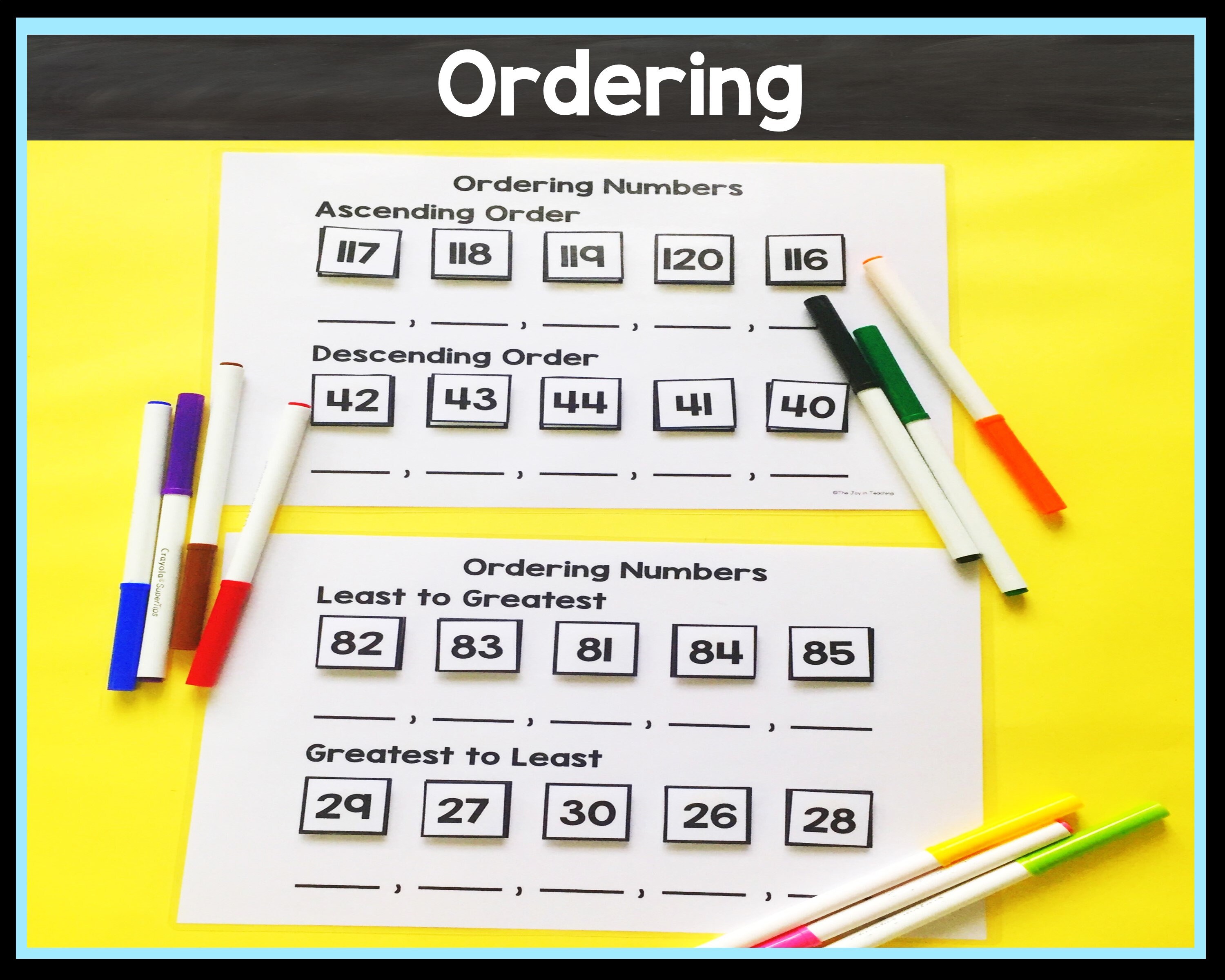 Number Math Center Activity - Etsy