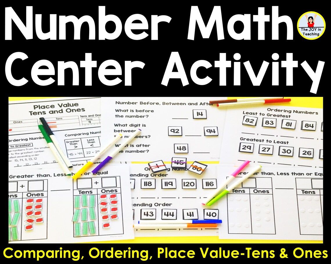 Number Math Center Activity - Etsy