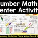 Number Math Center Activity - Etsy